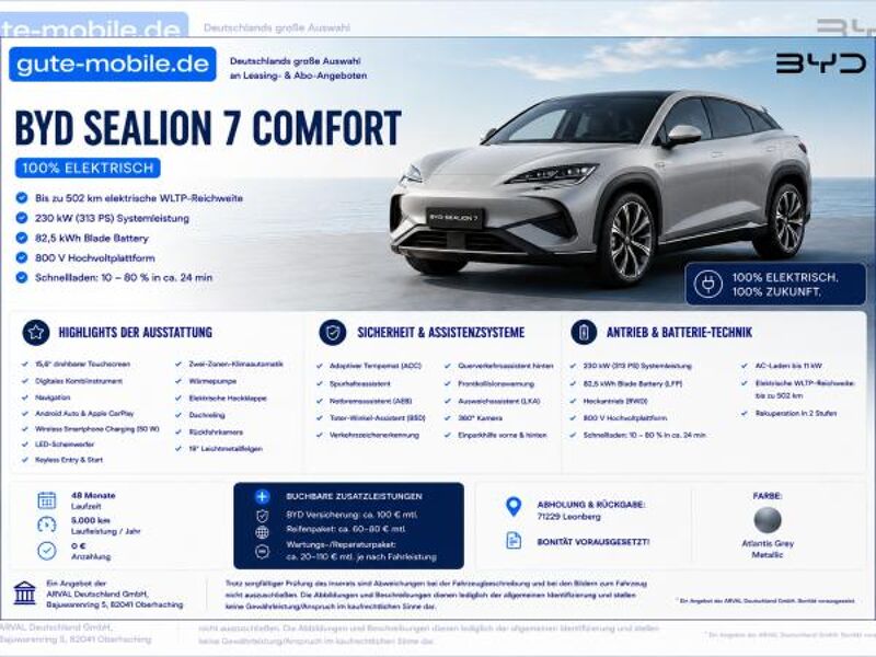 BYD SEALION 7 Comfort - 12Gebrauchtwagen.de