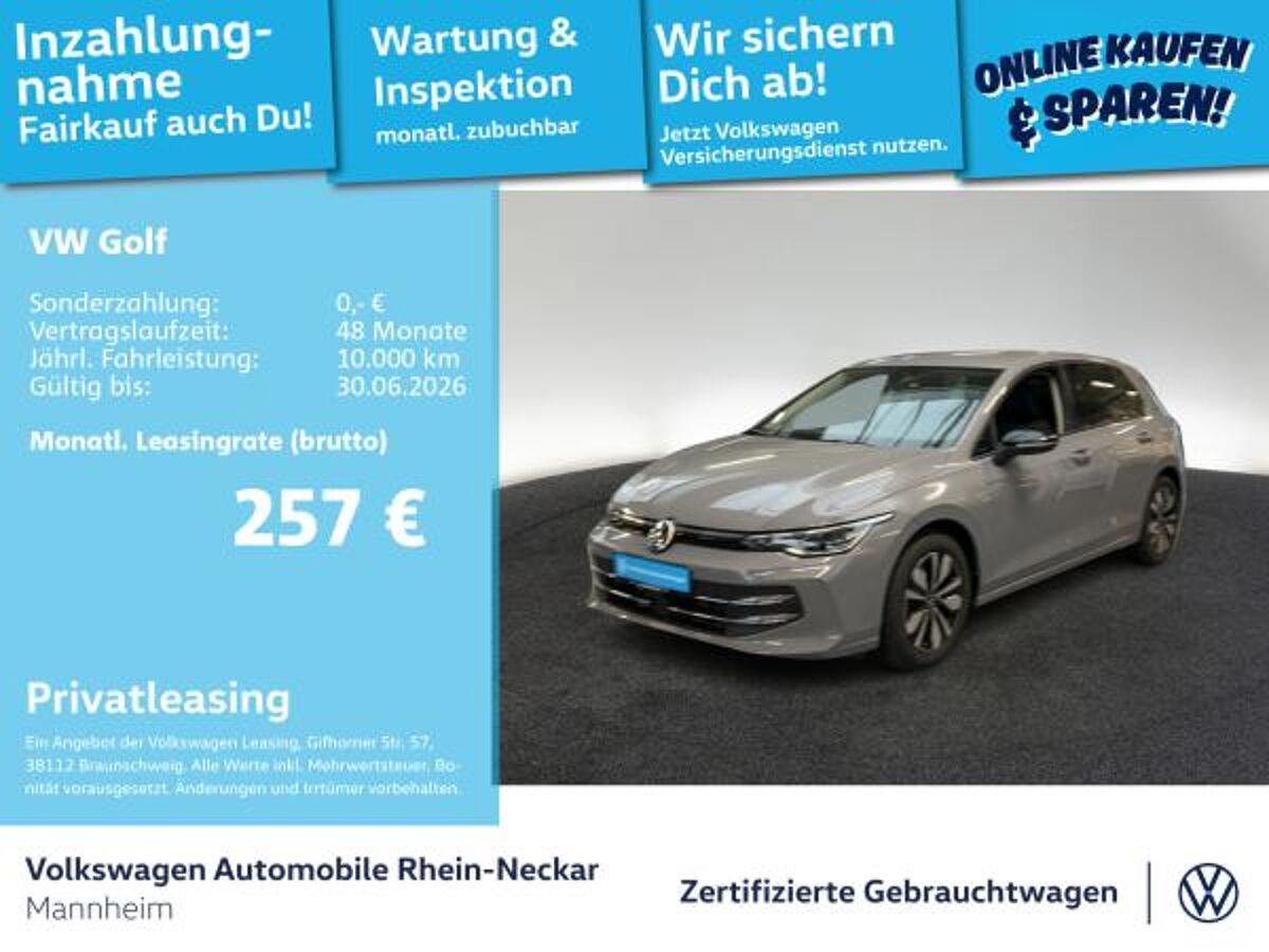 Volkswagen Golf VIII 1.5 eTSI GOAL DSG Navi AHK Kamera uvm